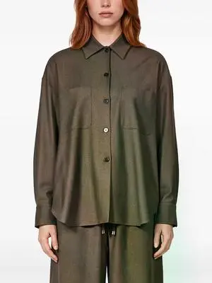 Antonelli Firenze Azalea Oversized Chest-pocket Shirt