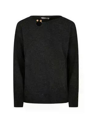 Alberta Ferretti Cut-out Detail Sweater - Black