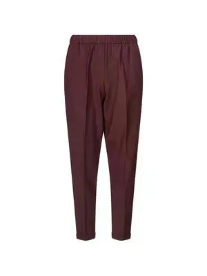 Antonelli Firenze Rosalba Cigarette Elasticated-waistband Turn-up Trousers