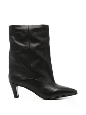 BRUNO PREMI Pointed-toe Slouchy Boots - Black