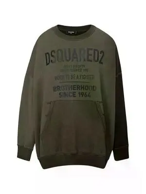 Dsquared2 Graphic-print Oversized Sweatshirt - Green