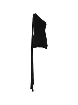 ELEH One-shoulder Draped Top