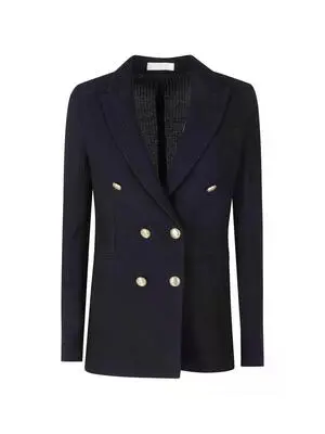 CIRCOLO 1901 Double-breasted Textured-finish Blazer