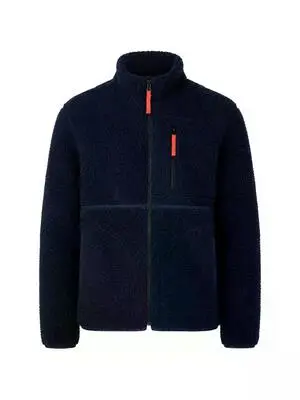 Paul Smith Navy Zip Sherpa-fleece Jacket - Blue
