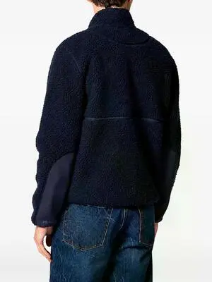 Paul Smith Navy Zip Sherpa-fleece Jacket