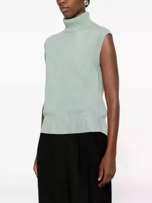 NIU Roll-neck Sleeveless Sweater