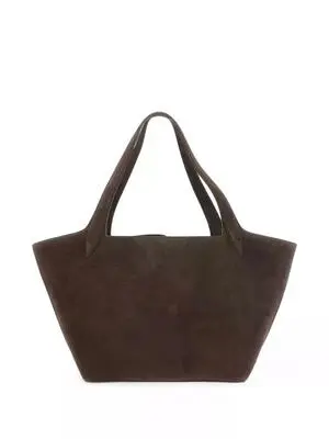 LIFFNER Buckled Suede Tote Bag - Brown