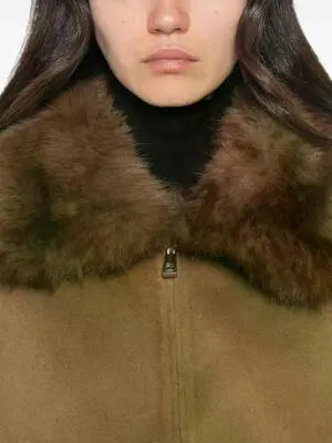 Apparis Judie Faux-fur Trim Wool Jacket