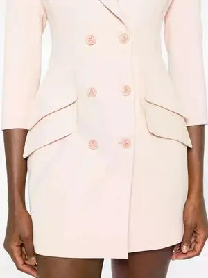 Elisabetta Franchi Double-breasted Peaked-lapel Mini Dress