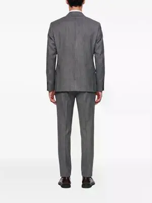 Canali Check Double-breasted Suit