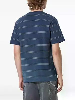 Carhartt Work In Progress S/s Bert Striped Pocket T-shirt - Blue