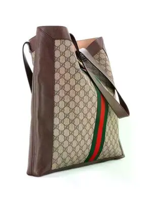 Gucci Ophidia Soft Open Gg Coated Canvas Large Tote Bag