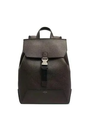LANCEL Milo Grained Leather Backpack - Brown