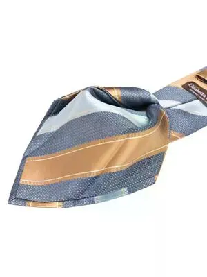 ELIZABETTA Striped Silk Tie