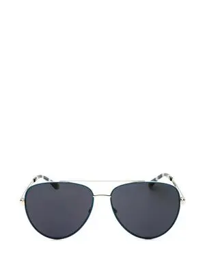DRAPER JAMES Double-bridge Sunglasses - Silver