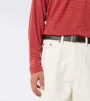 Auralee Striped Wool T-shirt