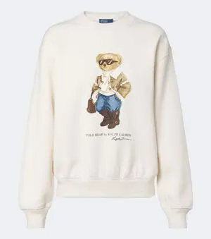 Polo Ralph Lauren Polo Bear Cotton-blend Fleece Sweatshirt - White