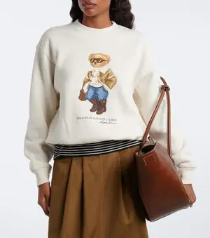 Polo Ralph Lauren Polo Bear Cotton-blend Fleece Sweatshirt - White