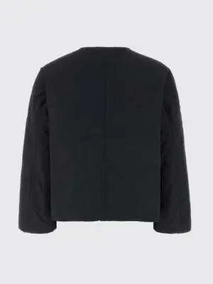 JIL SANDER Quilted Short Puffer Jacket In Polyester With Crew Neck - Black