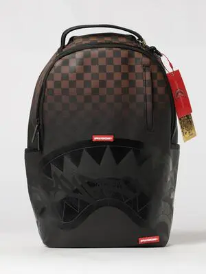 SPRAYGROUND Checkerboard Pattern Coated Cotton Backpack With Laptop Pocket - Multicolor