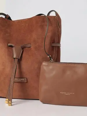 GIANNI CHIARINI Sienna Leather And Suede Bucket Bag With Drawstring