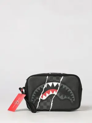 SPRAYGROUND Logo Print Coated Cotton Travel Toiletry Case With Handle - Multicolor