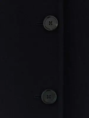 JIL SANDER Single-breasted Long Coat In Cashmere And Silk