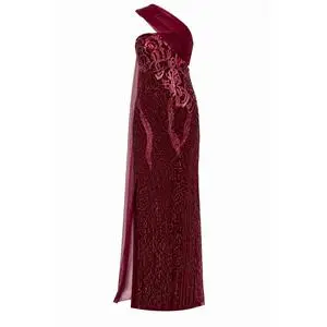 RAISHMA Natalia Plum Gown - Red