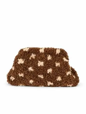 JURGI BRAND Nora Wool Clutch — & Cream - Brown