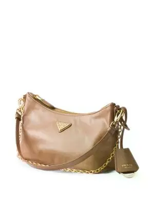Prada Leather Shoulder Bag - Neutrals