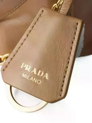 Prada Leather Shoulder Bag - Neutrals