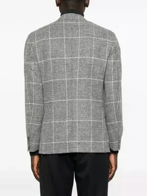 LARDINI Check-pattern Notched-lapel Jacket