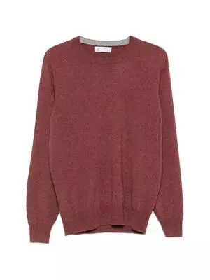 Brunello Cucinelli Crew-neck Long-sleeve Sweater - Red