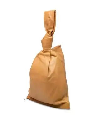 Bottega Veneta 2012-2026 Nappa Bv Twist Handbag - Brown