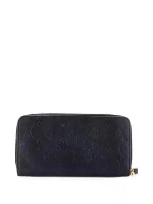 LOUIS VUITTON Zippy Wallet Monogram Empreinte Leather Small Wallets - Black