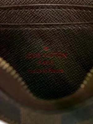 LOUIS VUITTON 2009 Damier Ebene Zippy Purse Coin Pouch