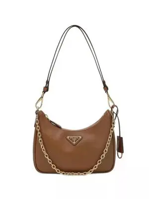 Prada Re-edition Mini Saffiano Leather Bag - Brown