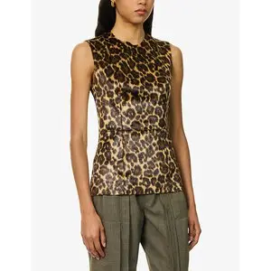 DARKPARK Joy Faux Pony-hair Top