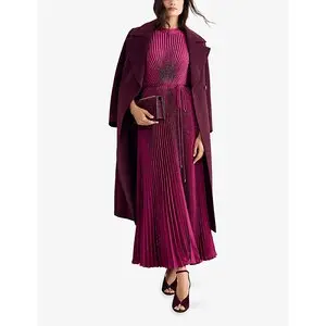 PHASE EIGHT Simara Pleated Woven Maxi Dress