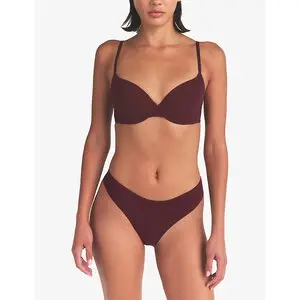 SKIMS Fits Everybody Jersey Thong - Currant