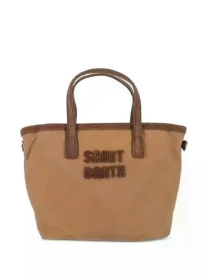MC2 SAINT BARTH Logo-lettering Tote Bag - Brown
