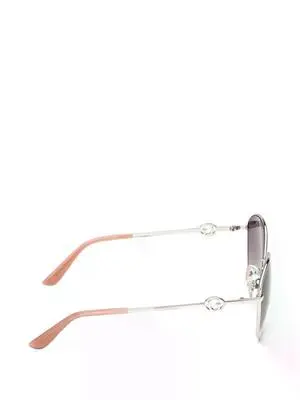 Guess Logo-plaque Round-frame Sunglasses