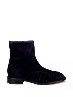 Status Ruched Ankle Boots - Blue