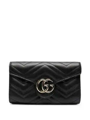 Gucci Gg Marmont Chevron-quilted Clutch Bag