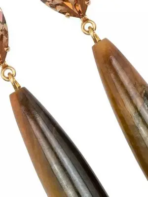 JENNIFER BEHR Caroline Crystal-embellished Drop Earrings