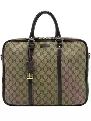 Gucci 2000-2015 Gg Supreme Business Bag - Neutrals
