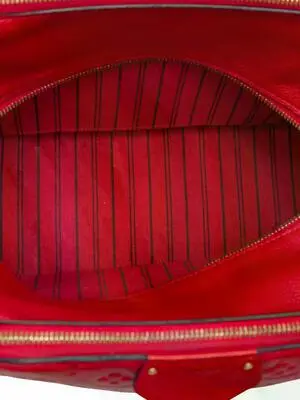 LOUIS VUITTON 2014 Monogram Empreinte Marais Mm Handbag - Red