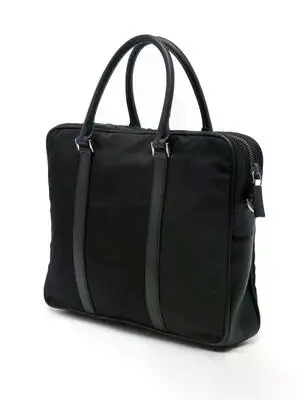 Prada 2013-2026 Saffiano Trimmed Tessuto Business Bag