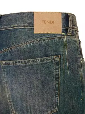 Fendi Faded-effect Jeans