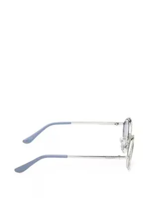 Guess Crystal-embellished Oval-frame Sunglasses